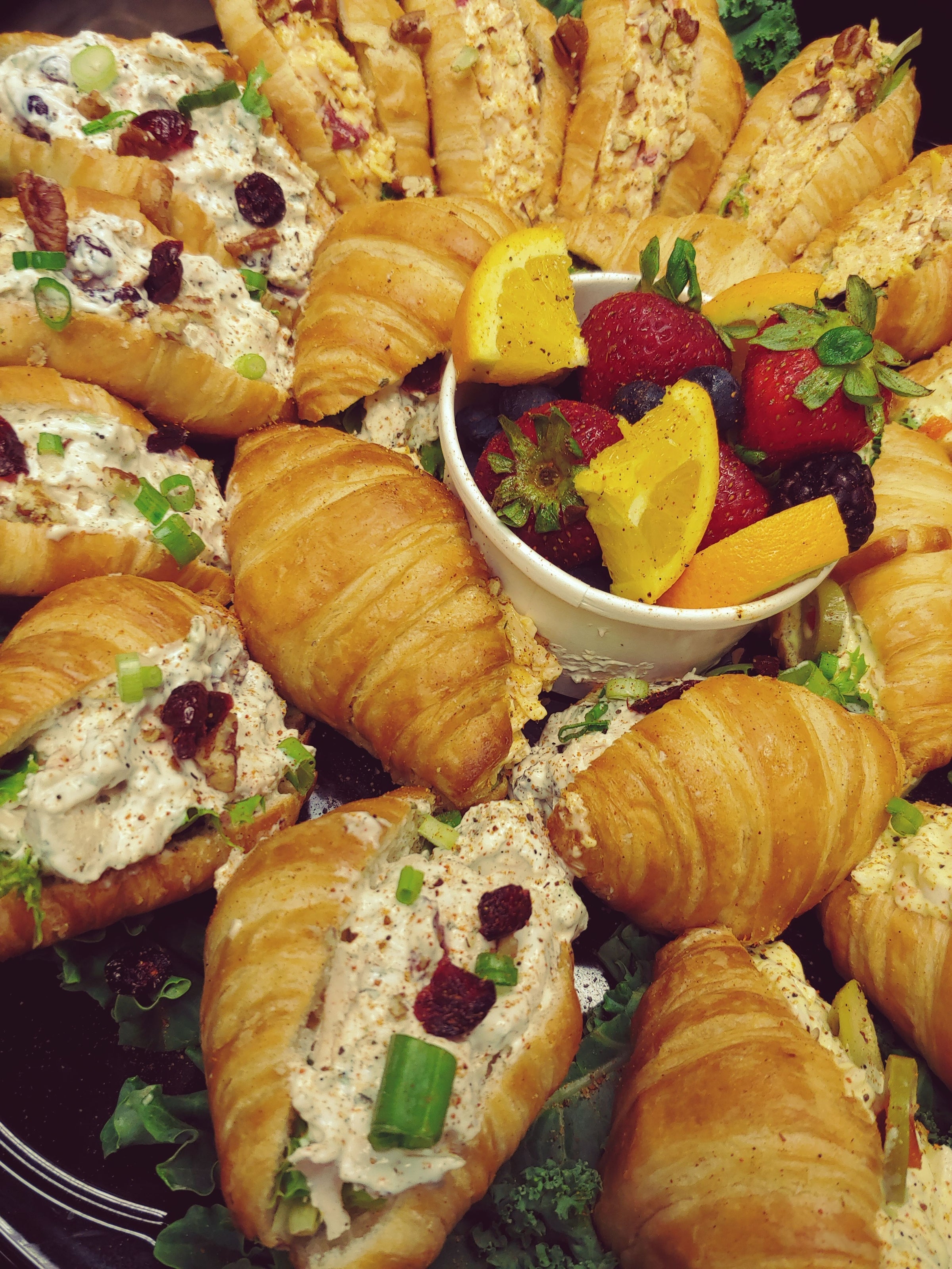 croissant sandwich platter